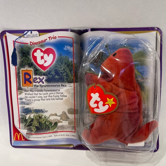 Ty | Toys | Ty Mcdonalds Dinosaur Rex Tyrannosaurus Rex Teenie Beanie ...